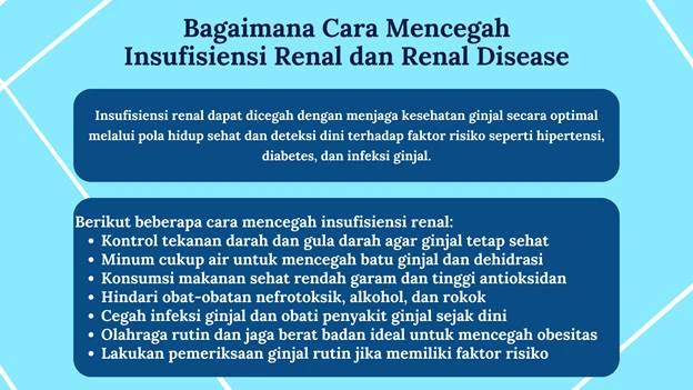 Mengenal Renal Disease dan Insufisiensi Renal